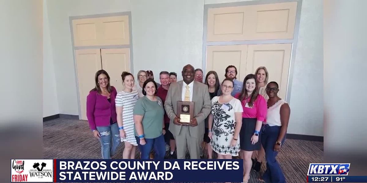 Brazos County District Attorney receives statewide award Brazos County District Attorney receives statewide award
